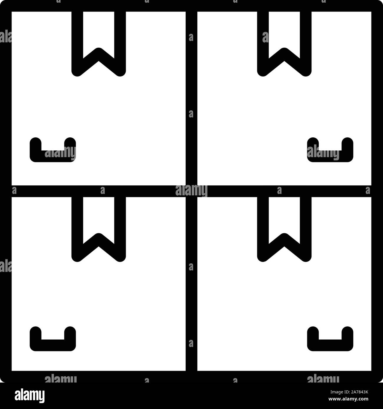 Carton boxes stack icon, outline style Stock Vector Image & Art - Alamy