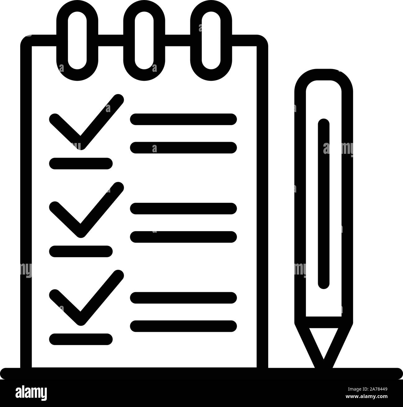 Warehouse box check list icon hi-res stock photography and images - Alamy