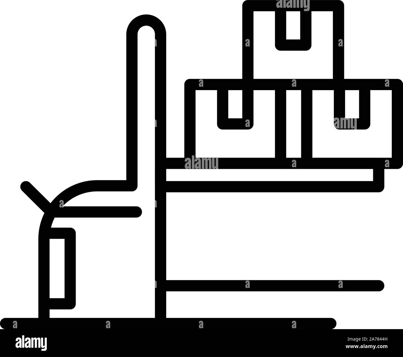 Warehouse lift machine icon, outline style Stock Vector Image & Art - Alamy