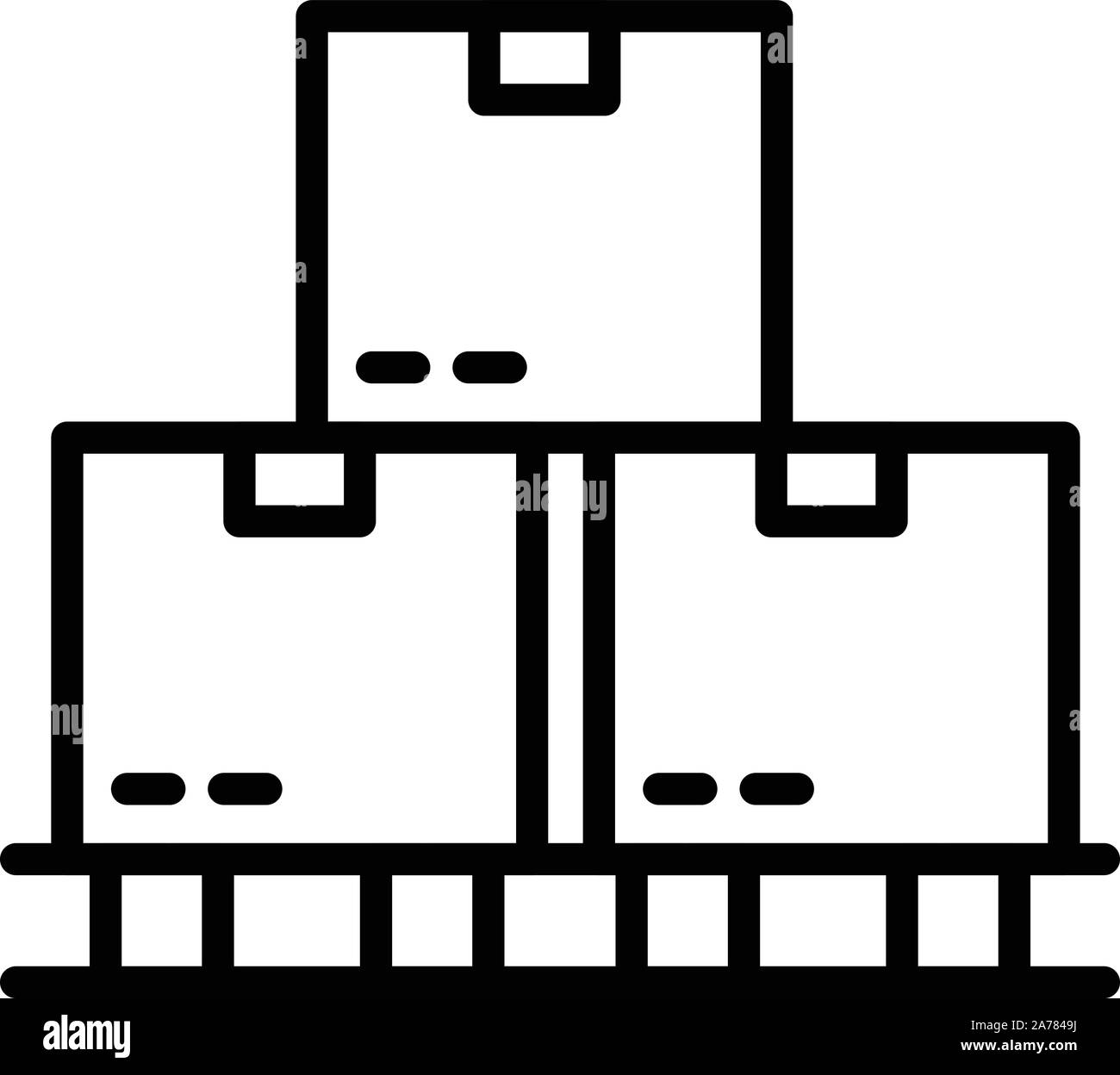 Shipping parcel icon, outline style Stock Vector Image & Art - Alamy