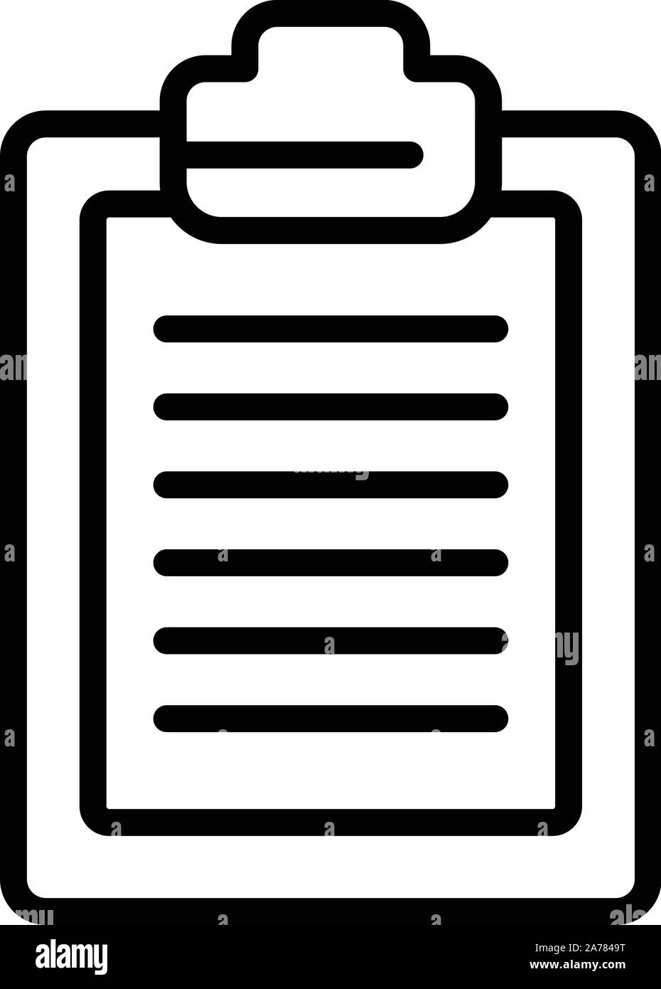 Inventory clipboard icon, outline style Stock Vector Image & Art - Alamy