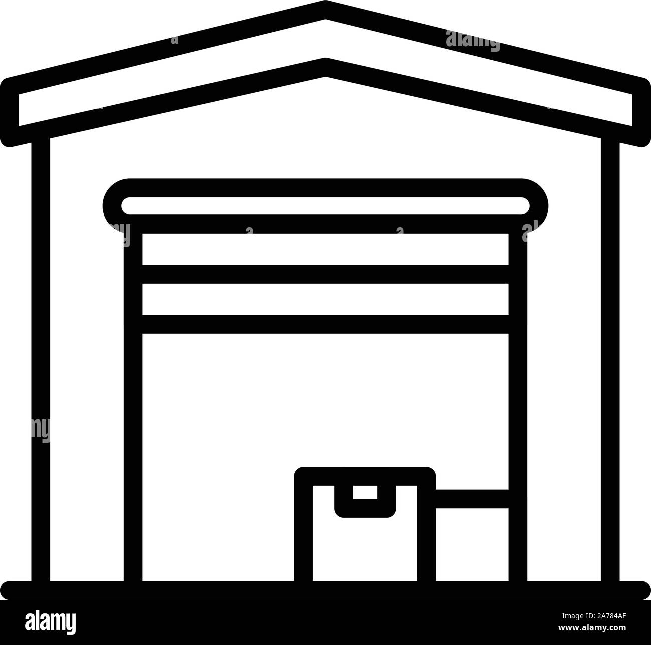 Open warehouse icon, outline style Stock Vector Image & Art - Alamy