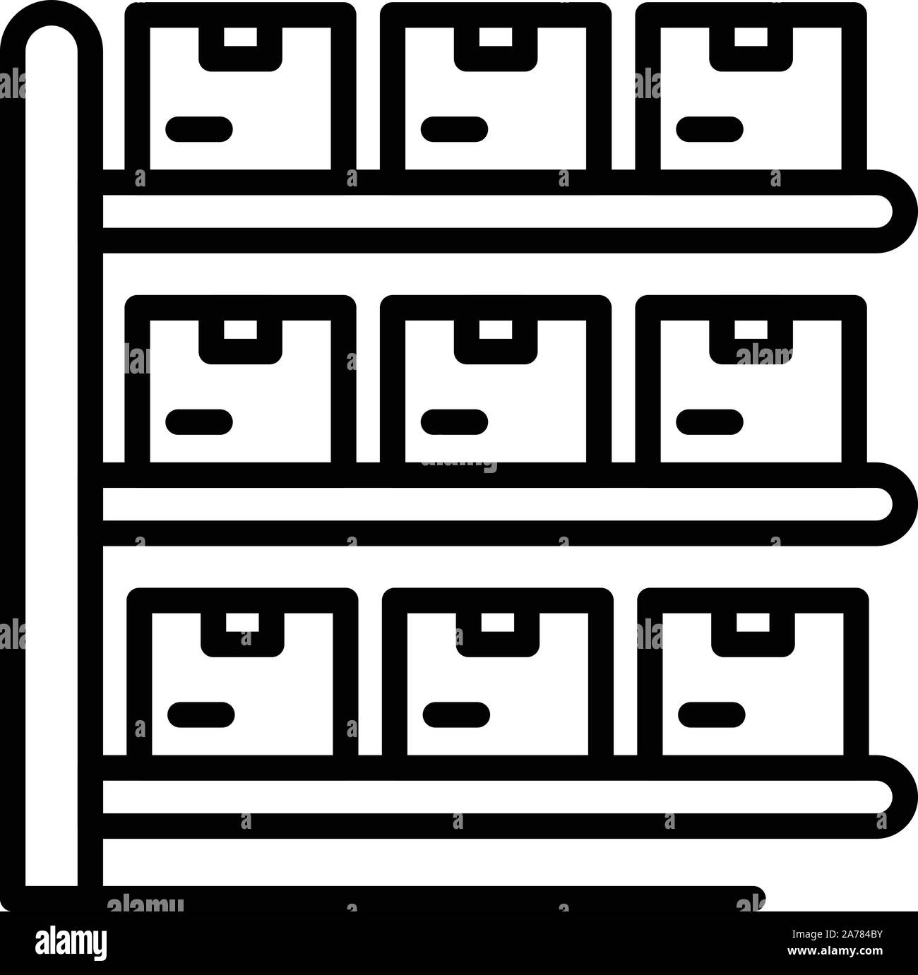 Logistic parcel icon, outline style Stock Vector Image & Art - Alamy