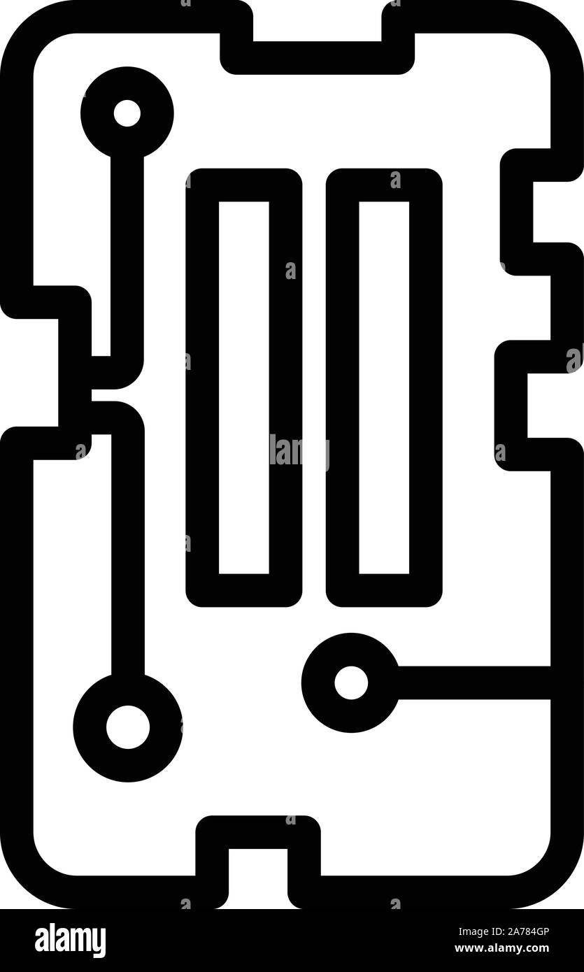 Memory battery icon outline Stock Vector Images - Alamy