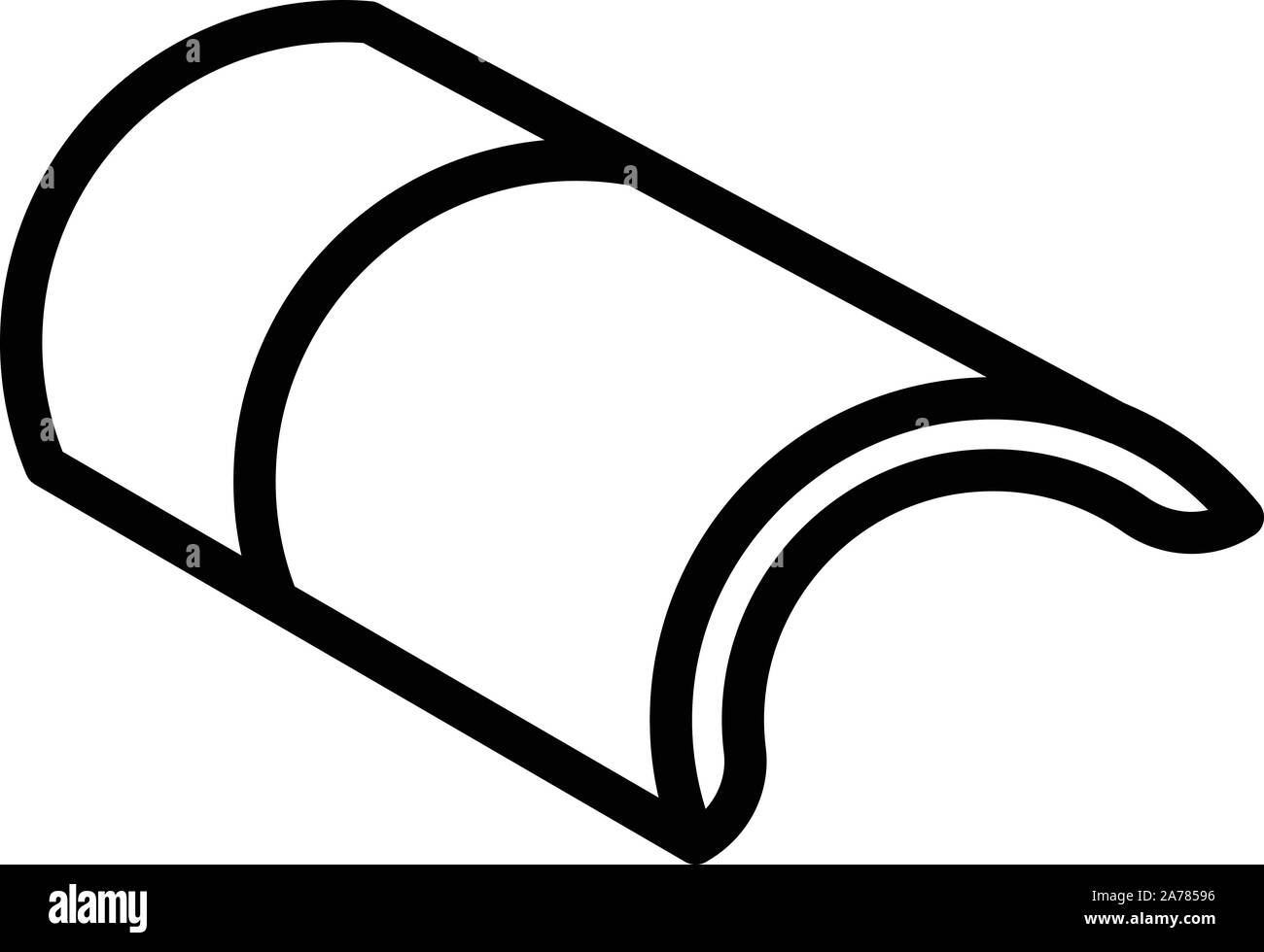 Flexible smartphone line icon Stock Vector Images - Alamy