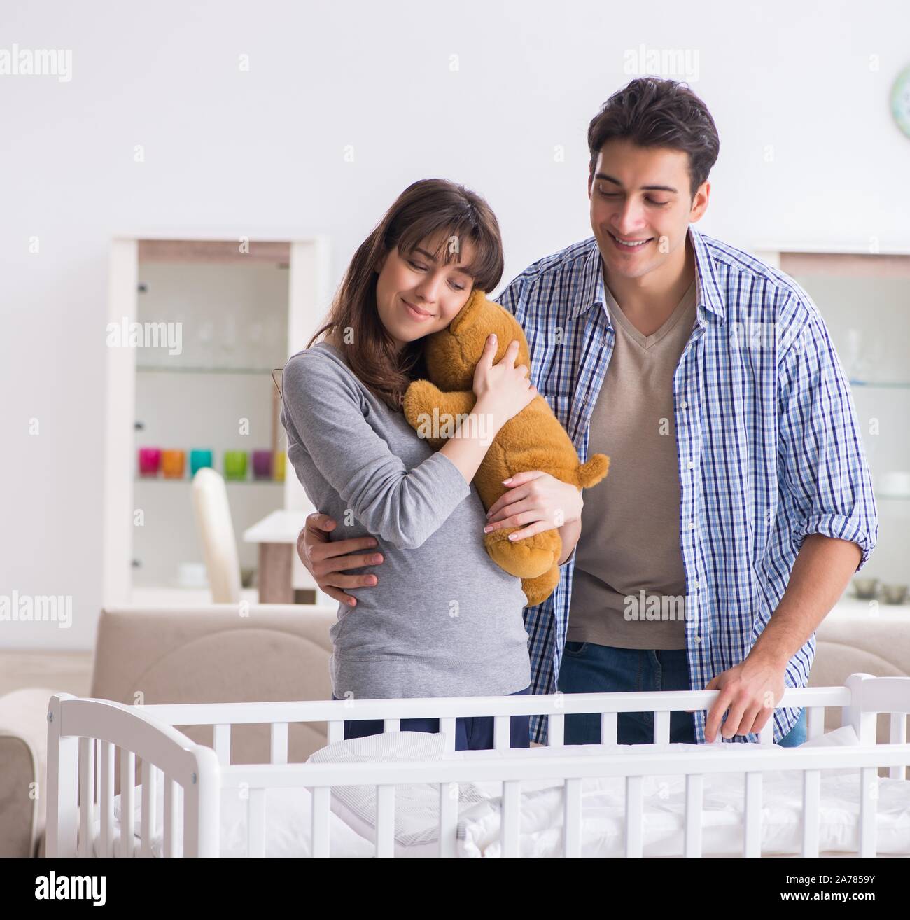The young parents expecting their first baby Stock Photo - Alamy