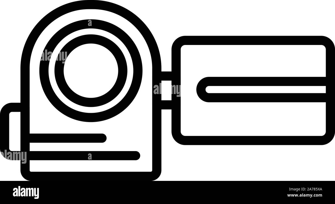 Video camera icon, outline style Stock Vector Image & Art - Alamy