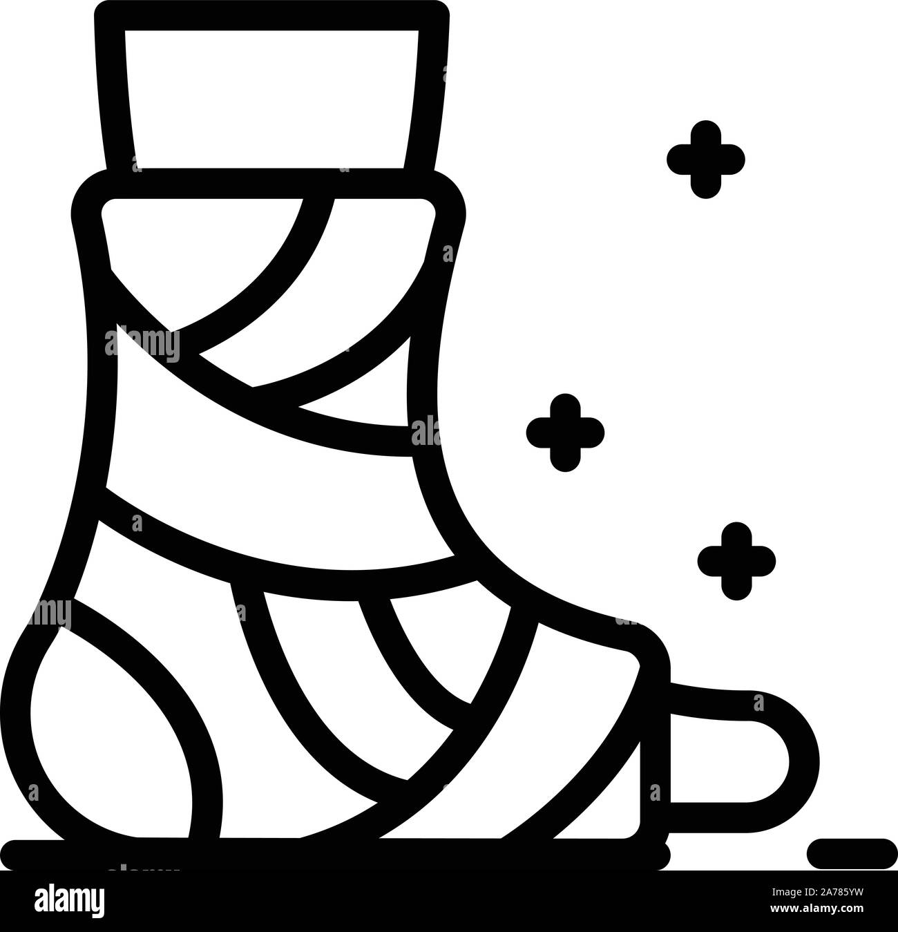 Man foot plaster Black and White Stock Photos & Images - Alamy