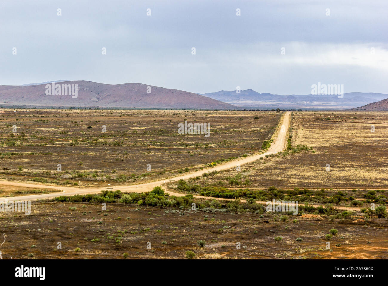 Outback road to Port Augusta, South Australia, Flinders Range Stock ...