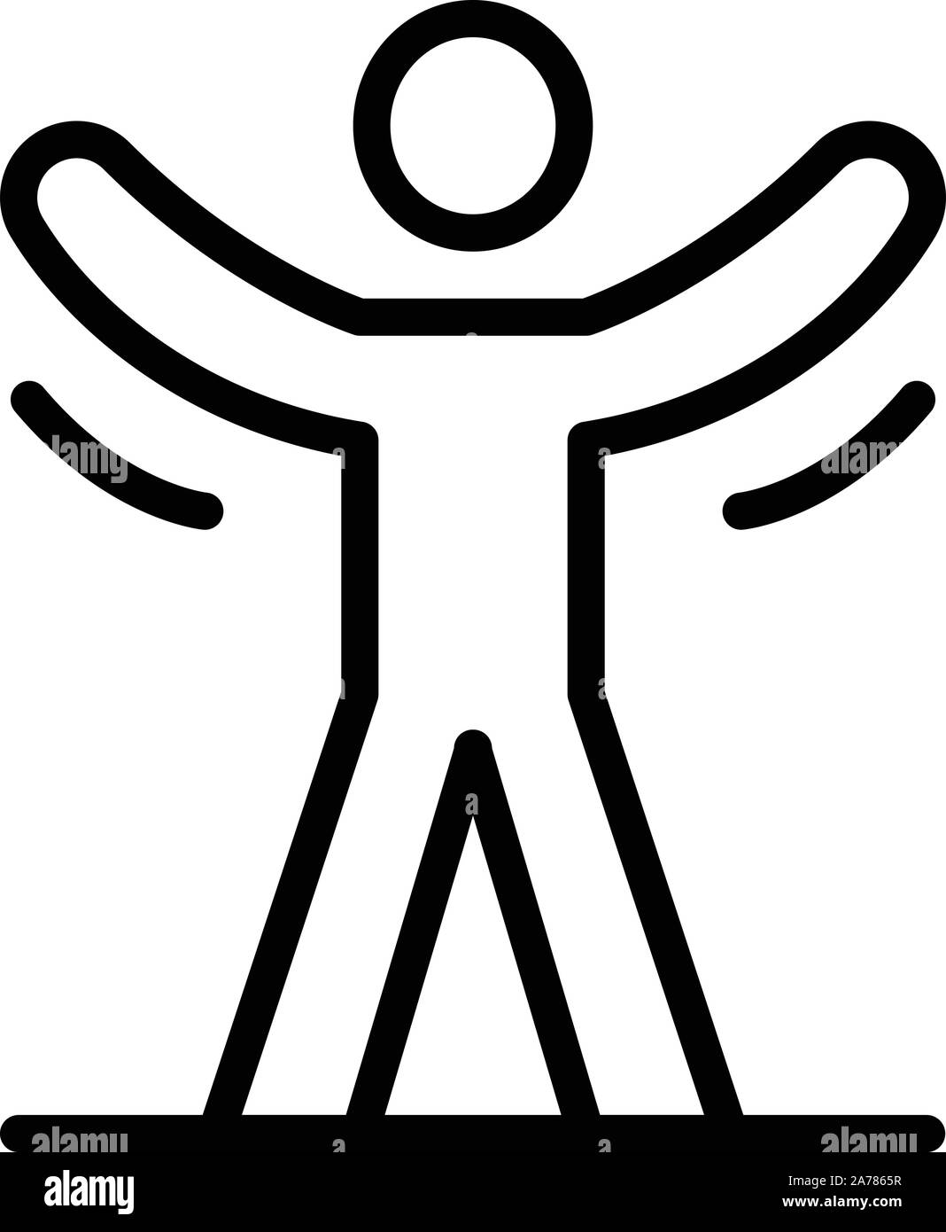 Morning exercise icon, outline style Stock Vector Image & Art - Alamy