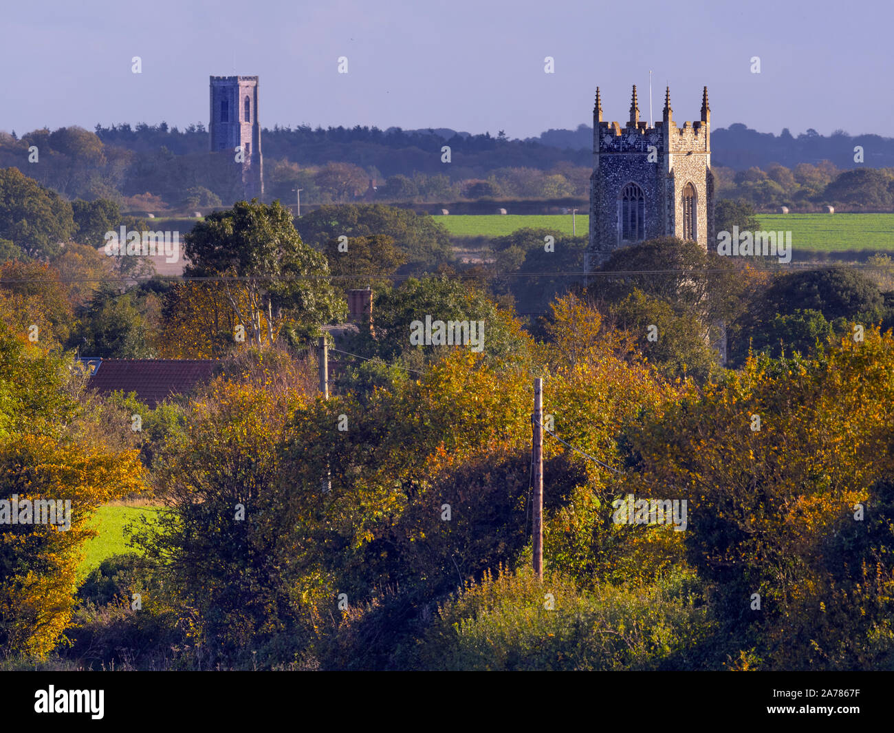 St.Mary The Virgin Church at Northrepps village and St James church at ...