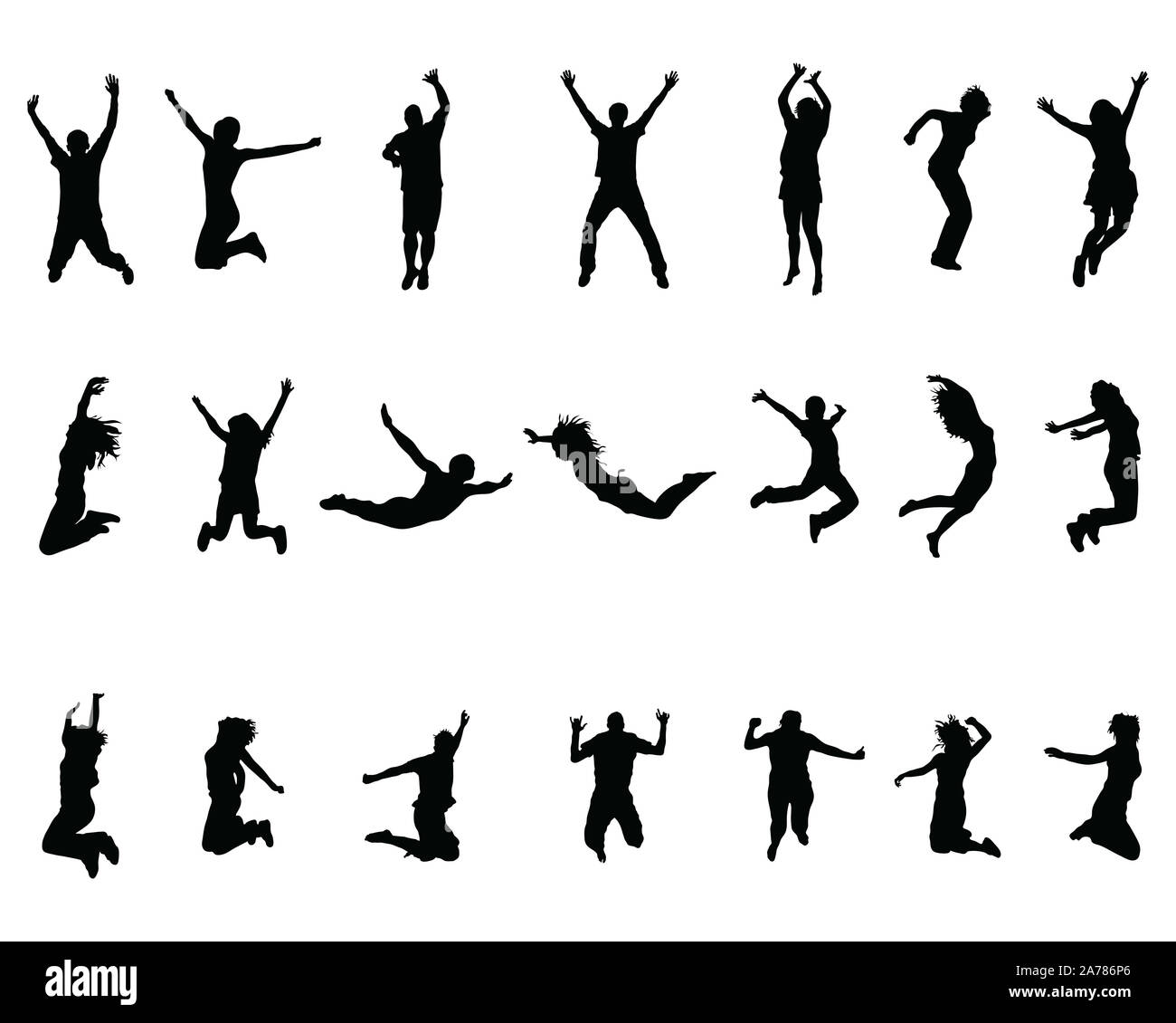 Person Jumping Silhouette