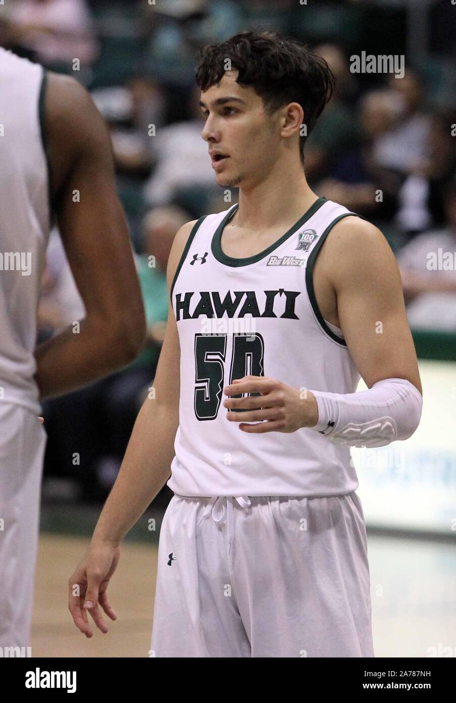 October 30, 2019 - Hawaii Rainbow Warriors guard Kameron Ng #50 during ...