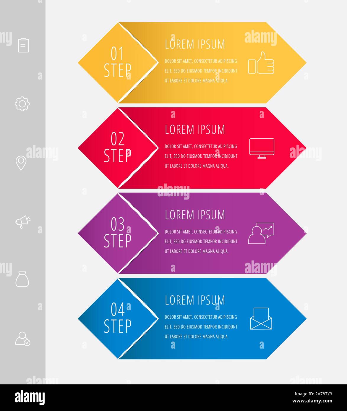 Vector infographic flat template. Rhombus with label for four diagrams ...