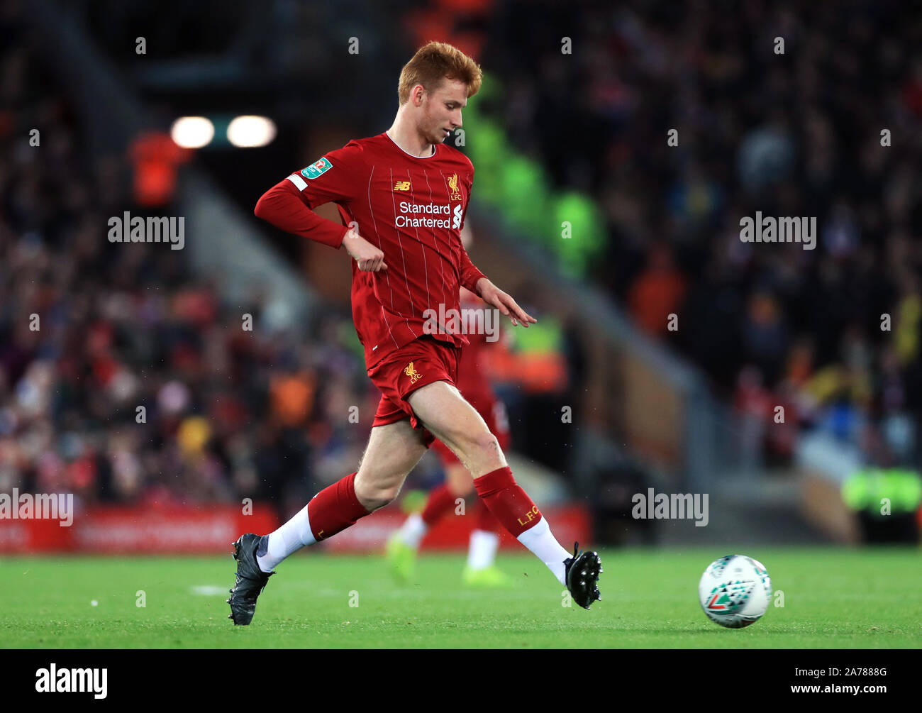 Liverpool's Sepp van den Berg during the Carabao Cup, Fourth Round ...