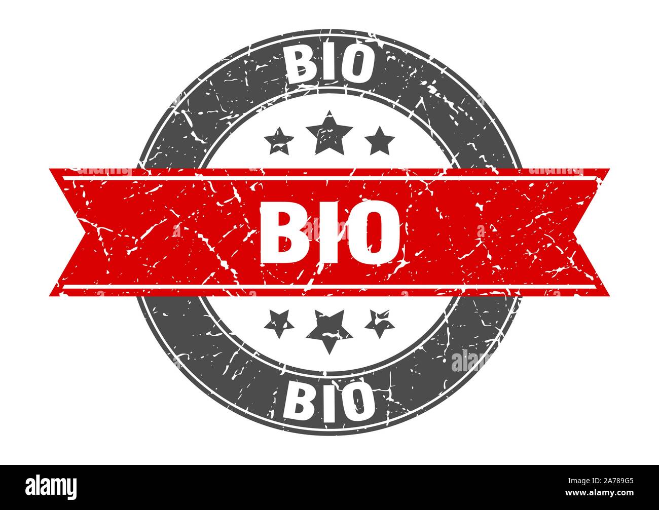 bio round stamp with red ribbon. bio Stock Vector Image & Art - Alamy
