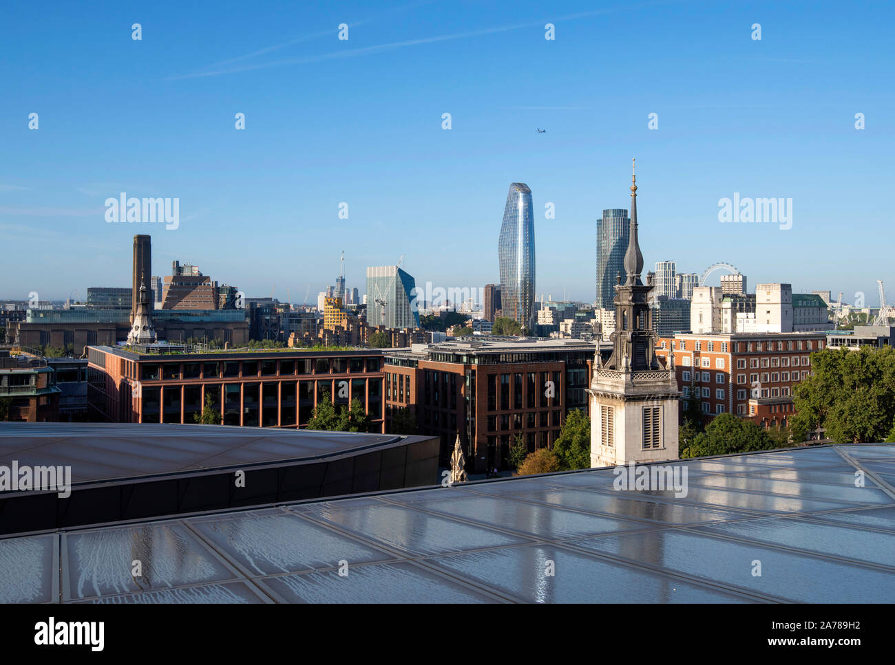 View from the Roof Terrace of the One New Change Development in London ...