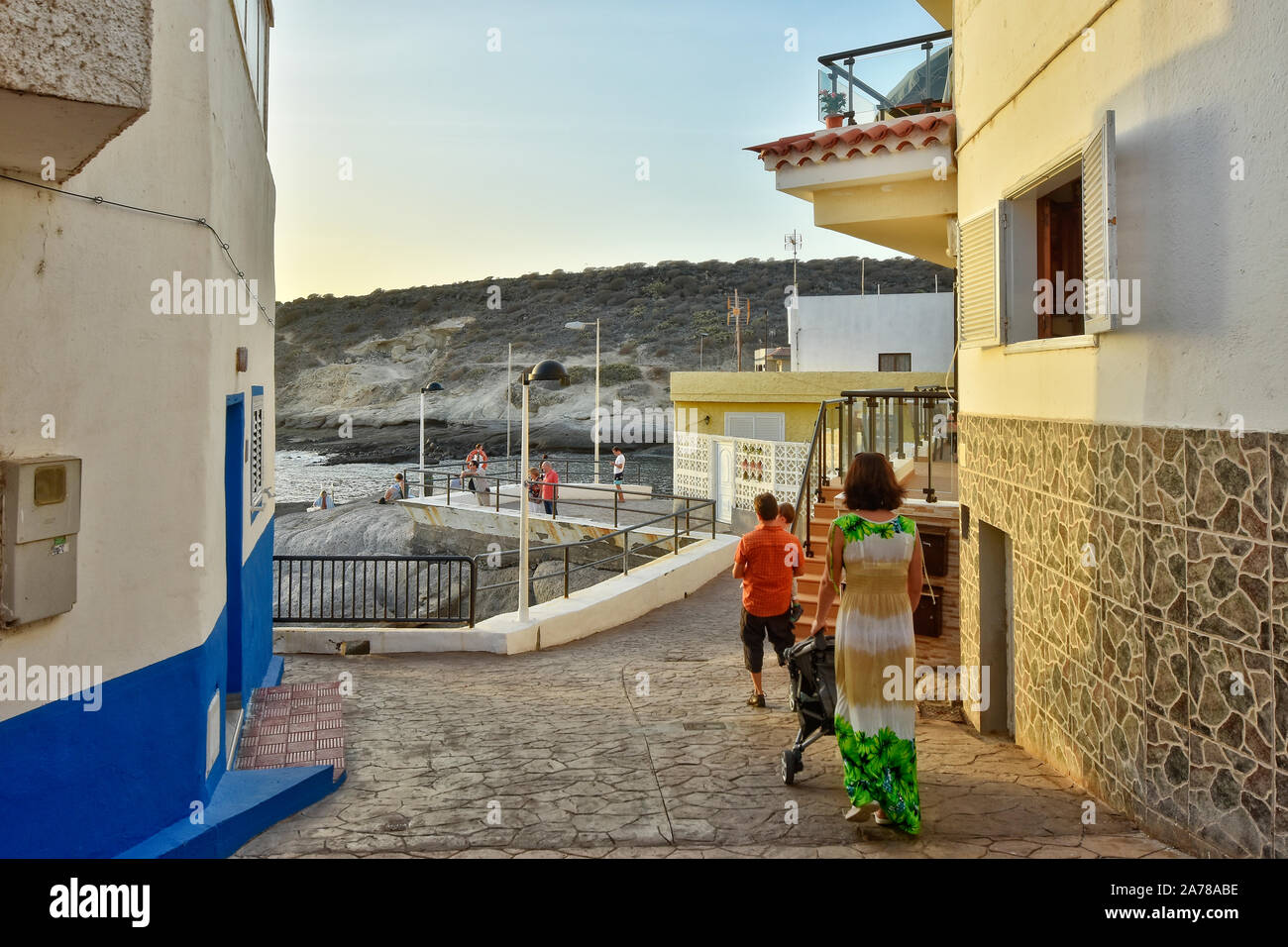 Tenerife, La Caleta, Spain Stock Photo - Alamy