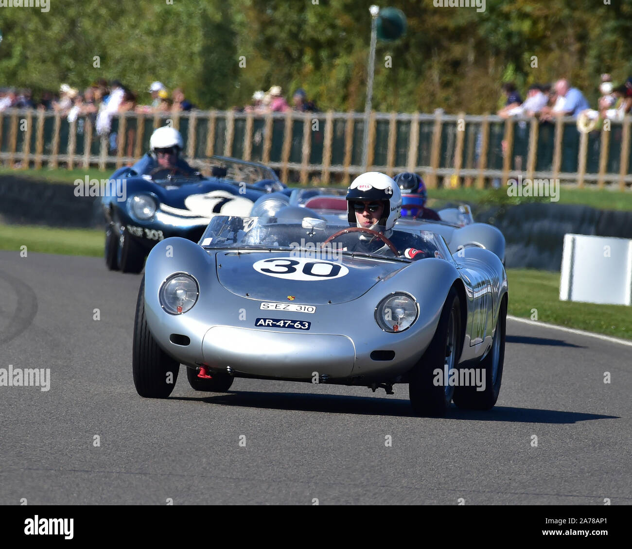 Robert Westerman, Porsche 718 RSK, 1959 RAC TT Demonstration, Goodwood ...