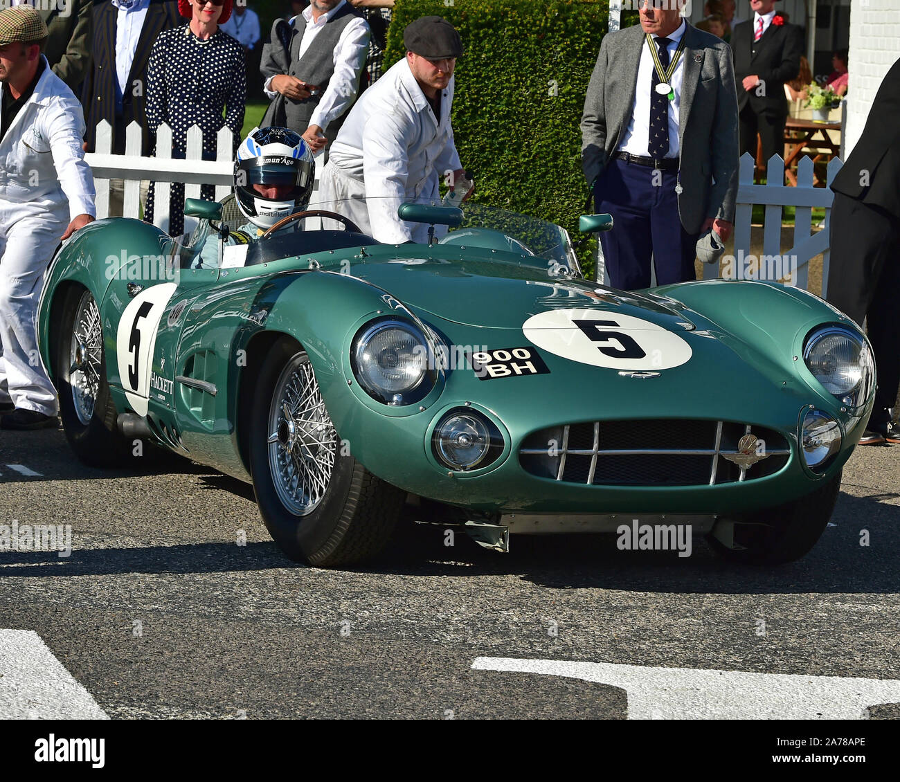 Darren Turner, Aston Martin DBR1, 1959 RAC TT Demonstration, Goodwood ...