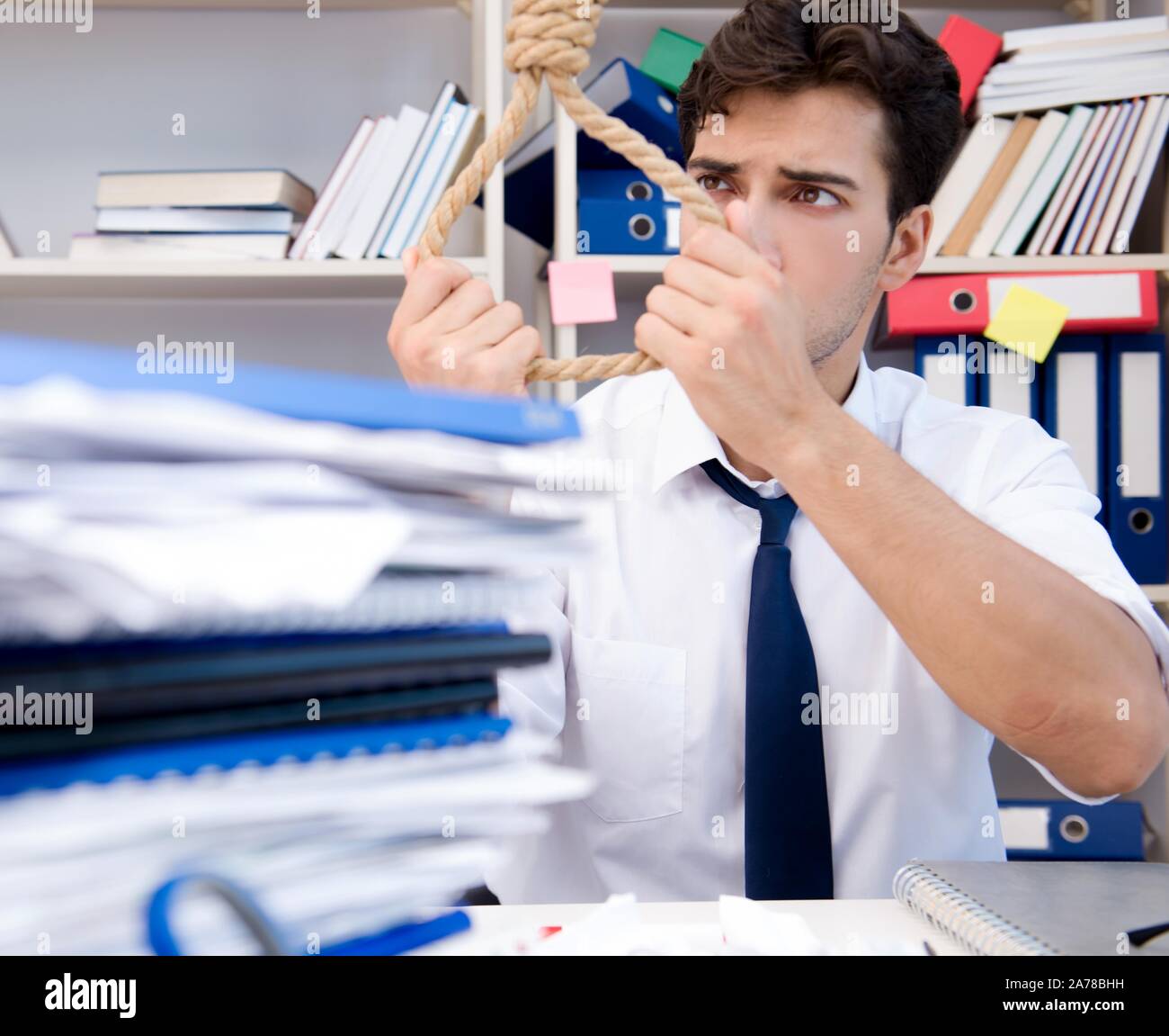 The busy frustrated businessman angry in the office Stock Photo - Alamy