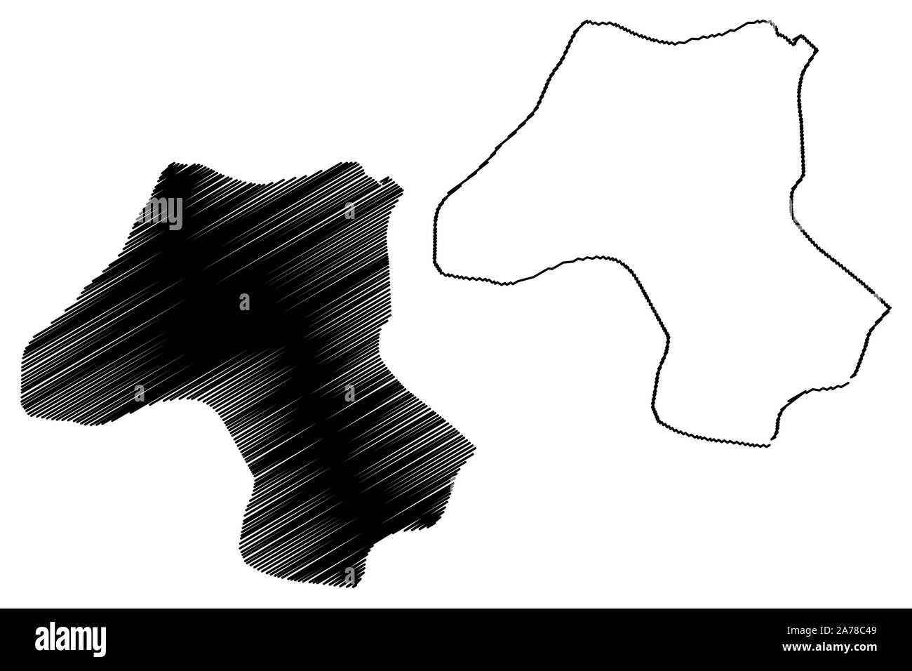 Esteli Department (Republic of Nicaragua, Departments of Nicaragua) map ...