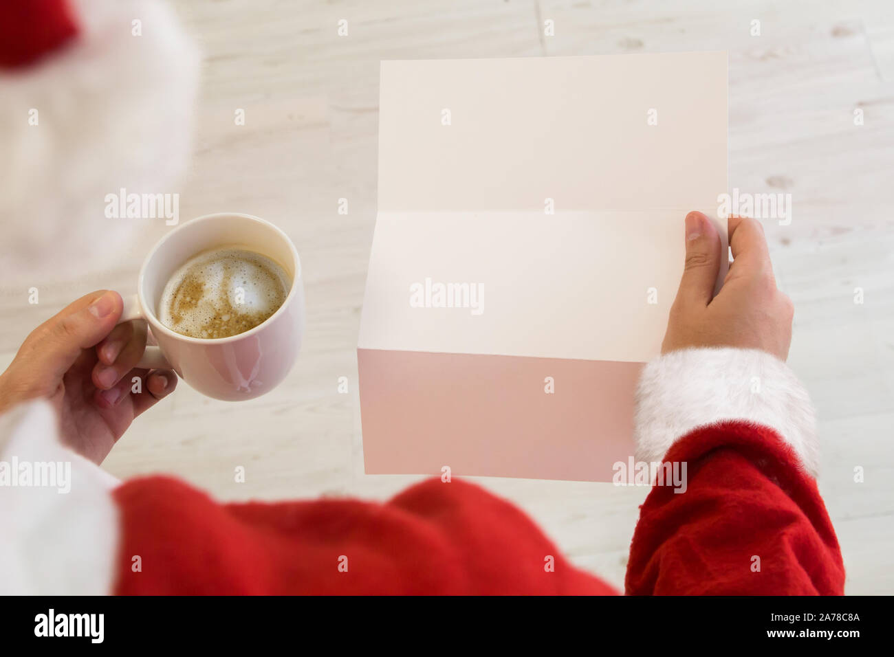 Santa Reading A Letter High Resolution Stock Photography and Images - Alamy