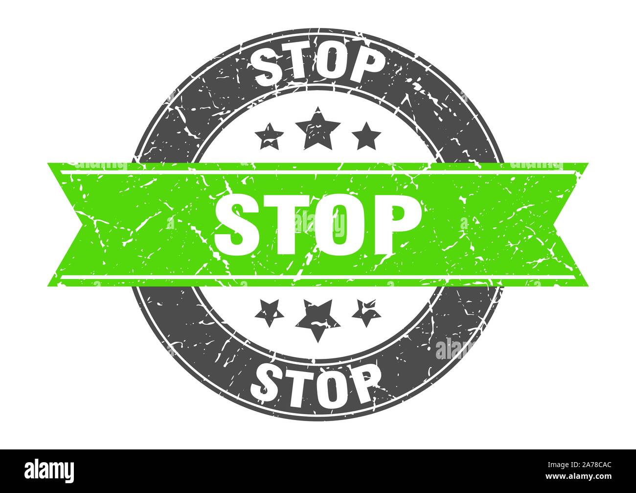 Stop stamp round band hi-res stock photography and images - Alamy