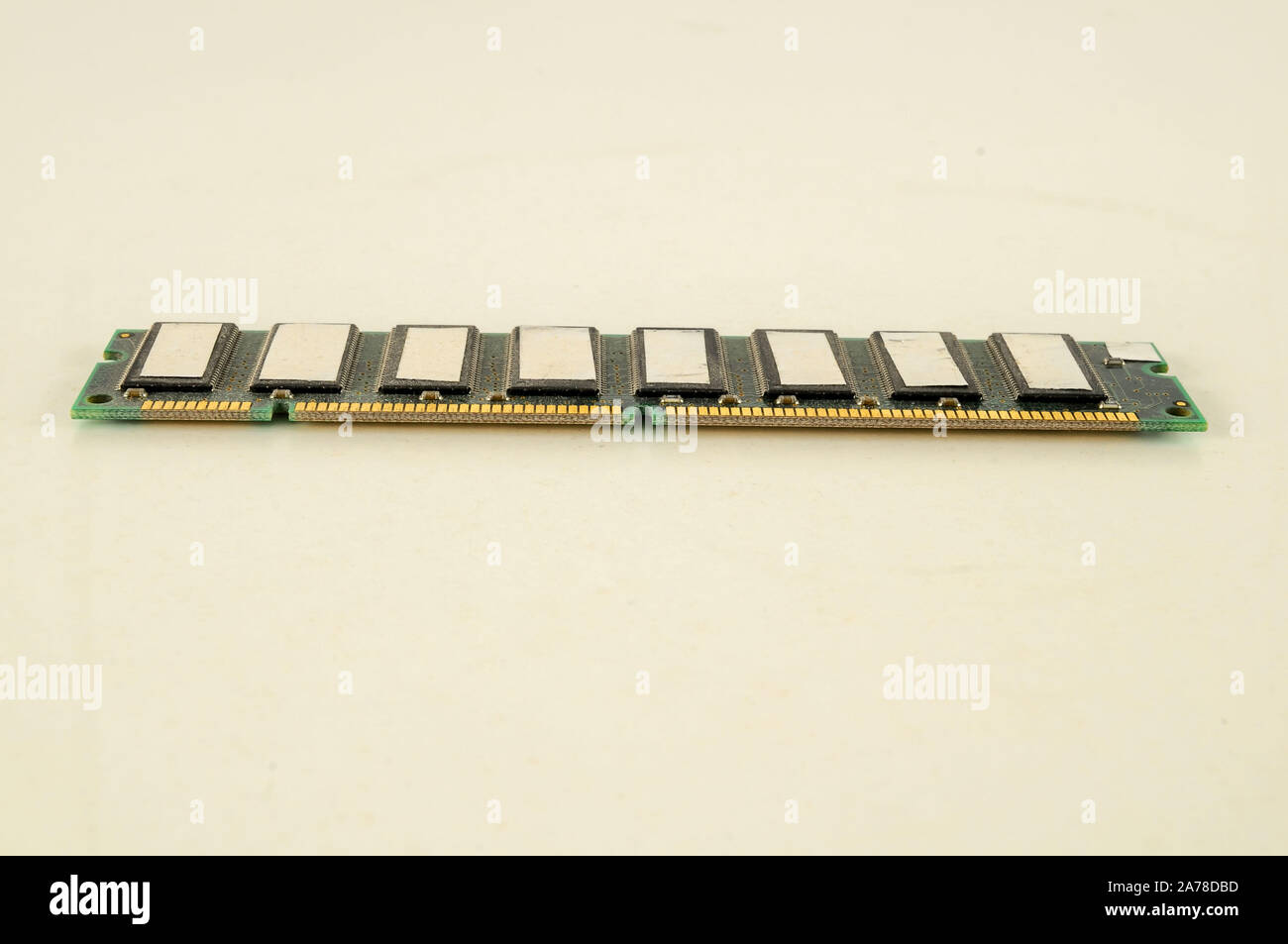 Close-up of ram memory pc computer part Object on a White Background ...