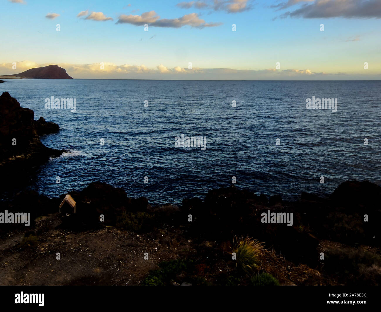 Spanish View Landscape in Tropical Volcanic Canary Islands Spain Stock ...