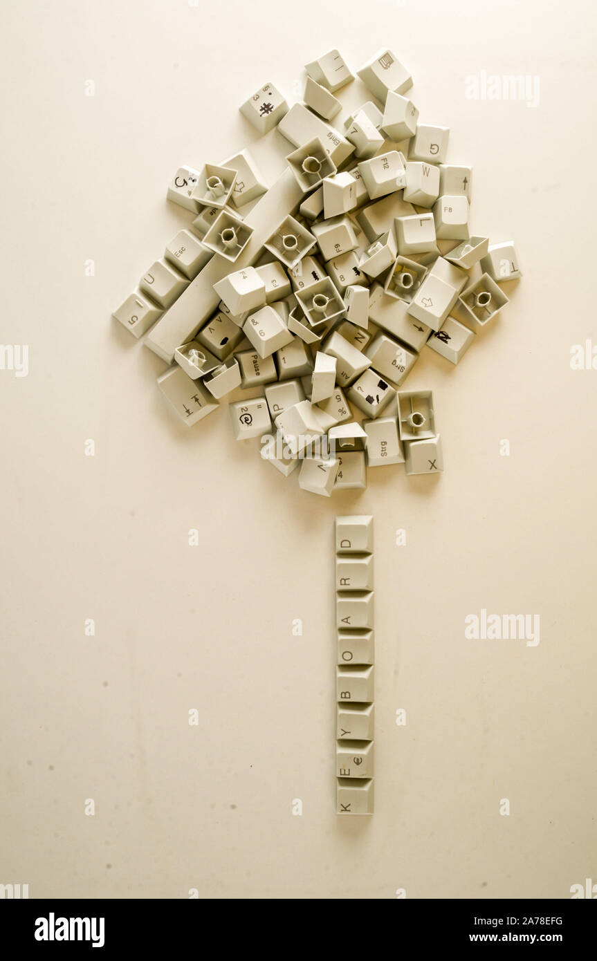 Alphabet numbers and some other keyboard keys shot Stock Photo - Alamy