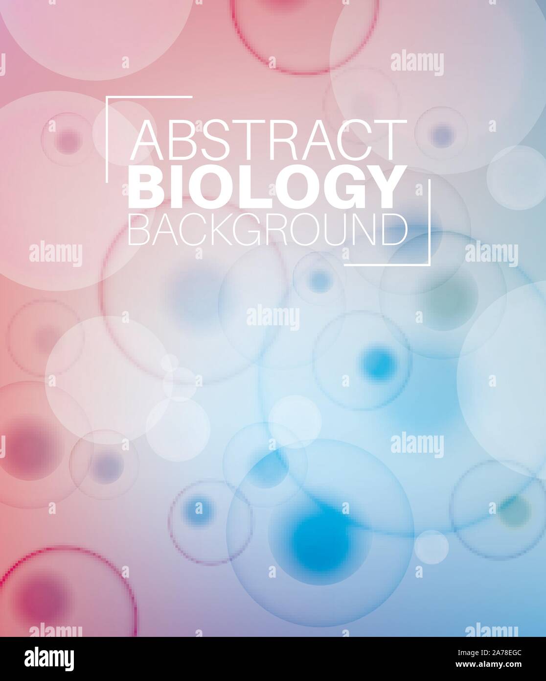 Vector Abstract biology background with moleculs and virus Stock Vector ...