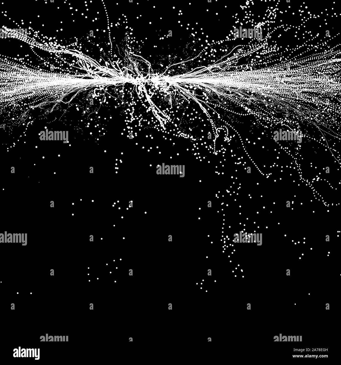 Point Explode. Array with Dynamic Emitted Particles. Abstract Dynamic Background. Vector ...