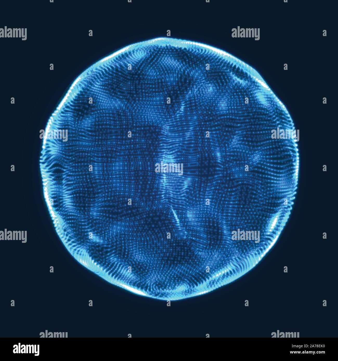 The Sphere Consisting of Points. Abstract Globe Grid. Sphere ...