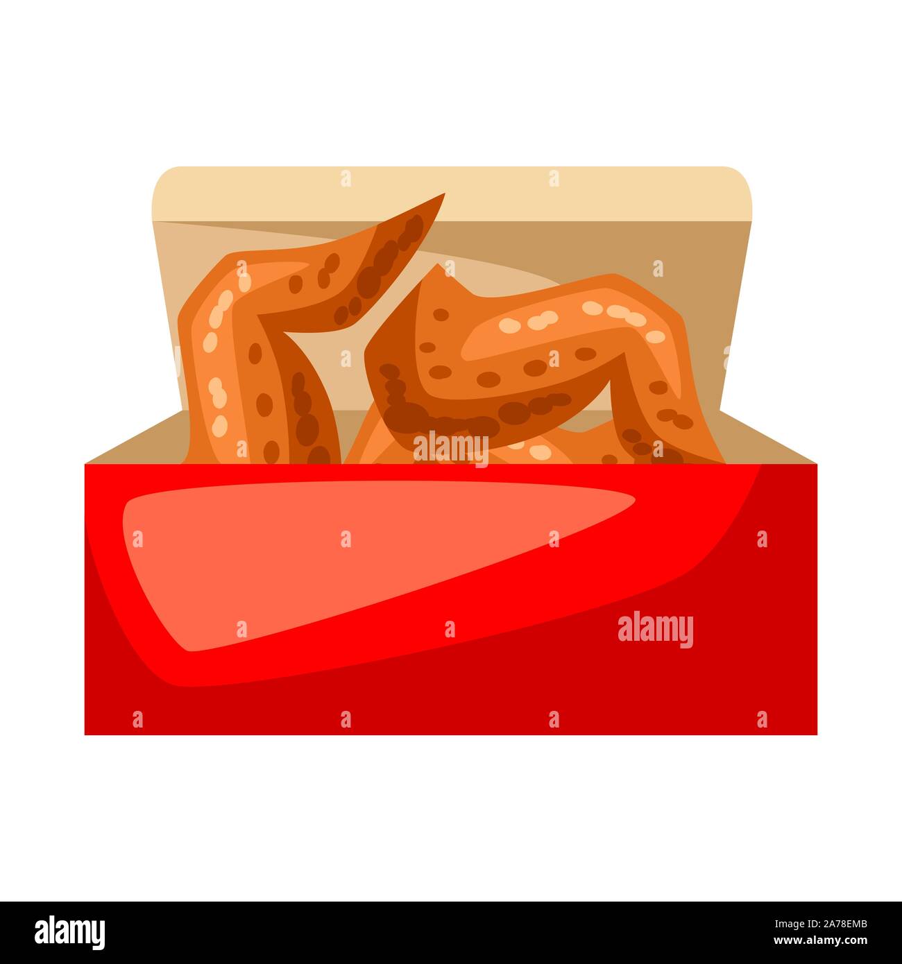 Chicken meat cooked in pan Stock Vector Images - Alamy