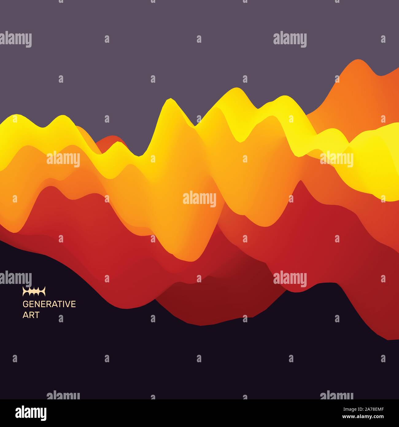 Abstract wavy background for banner, flyer, book cover, poster. Dynamic ...