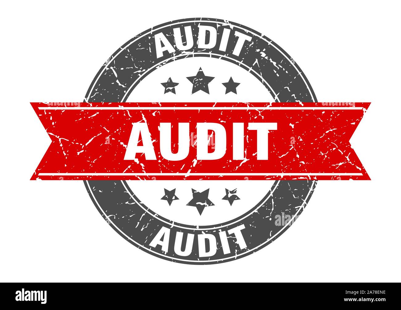 Audit stamp round ribbon hi-res stock photography and images - Alamy