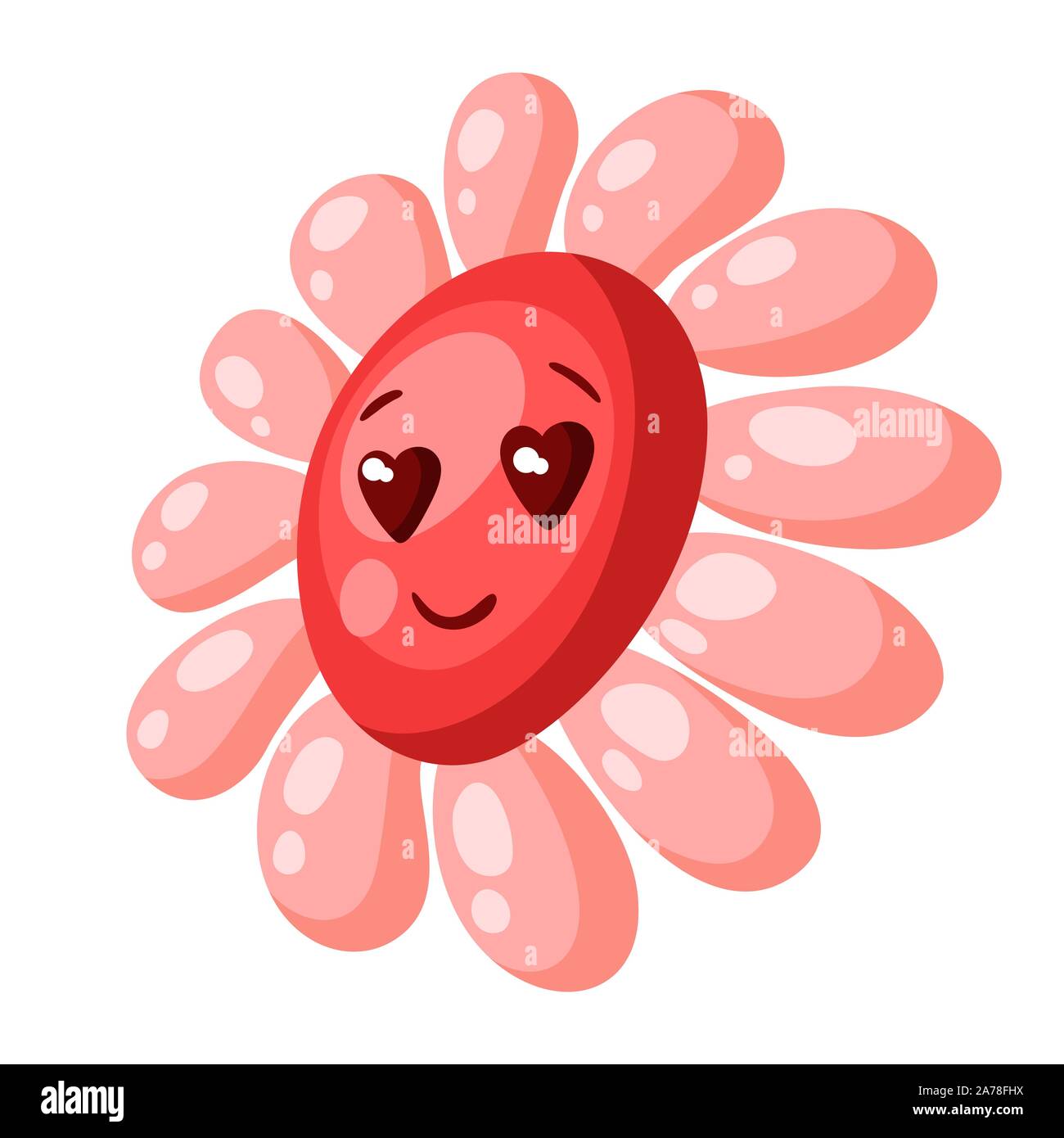 Cute daisy flower character Cut Out Stock Images & Pictures - Alamy