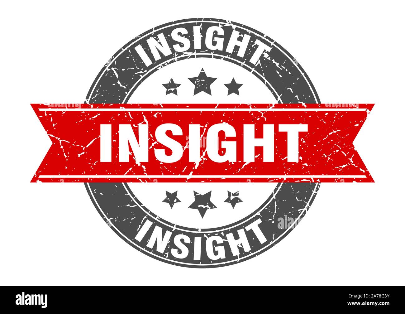 insight round stamp with red ribbon. insight Stock Vector Image & Art ...