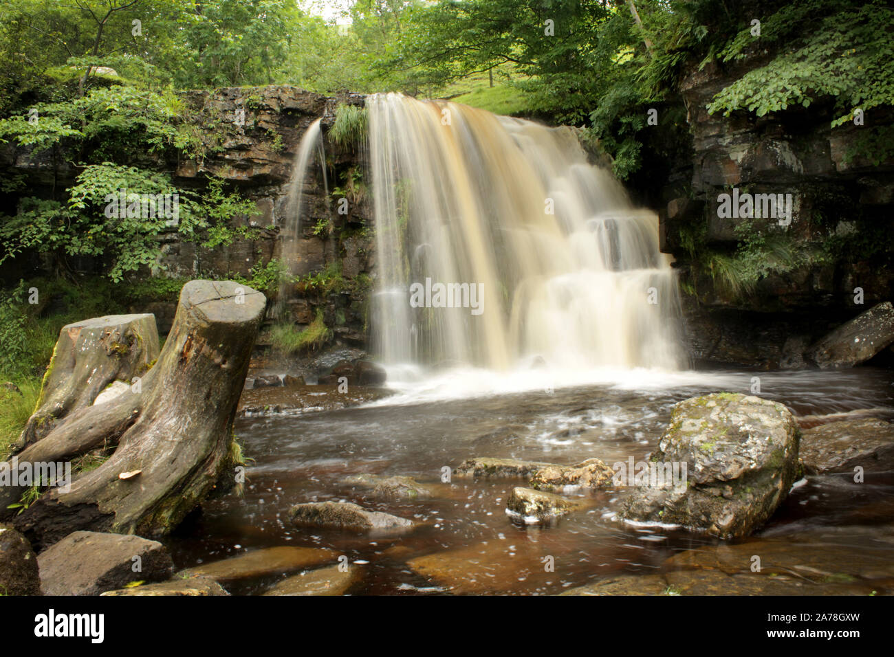 Yorkshire Dales Waterfall Stock Photo - Alamy
