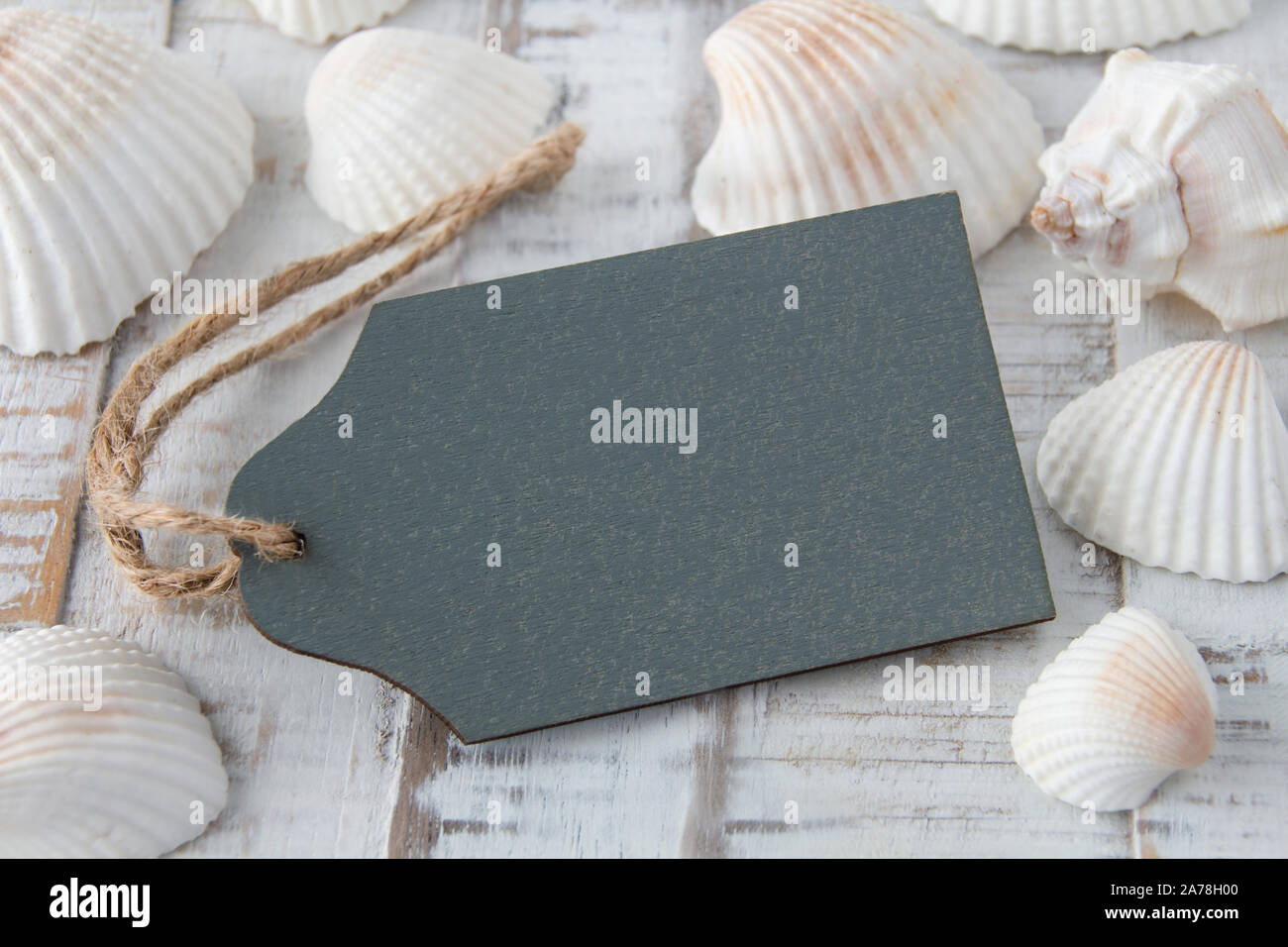 Wellness - Beach with label Stock Photo - Alamy