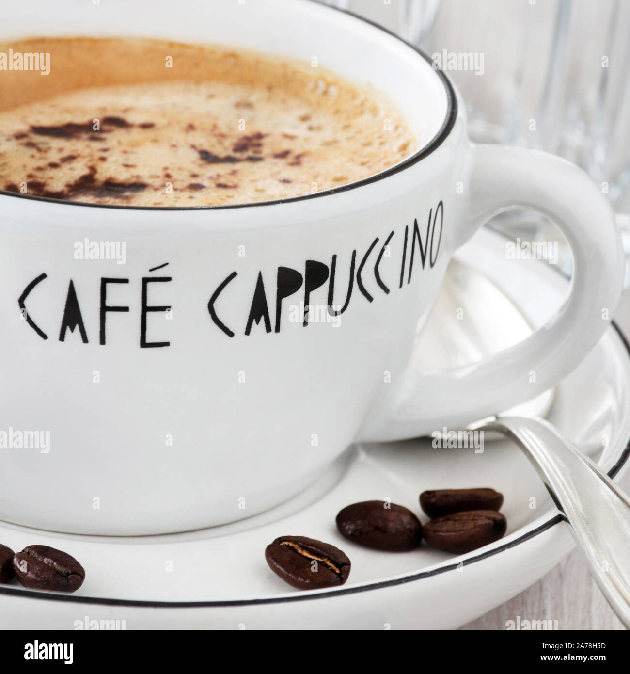 Coffee Cappuccino background Stock Photo - Alamy