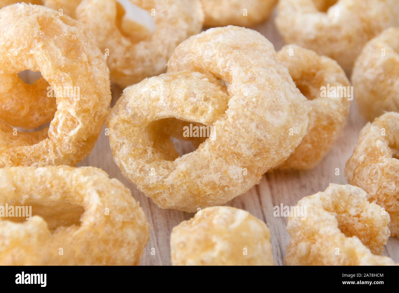 Pork rinds close up Stock Photo - Alamy