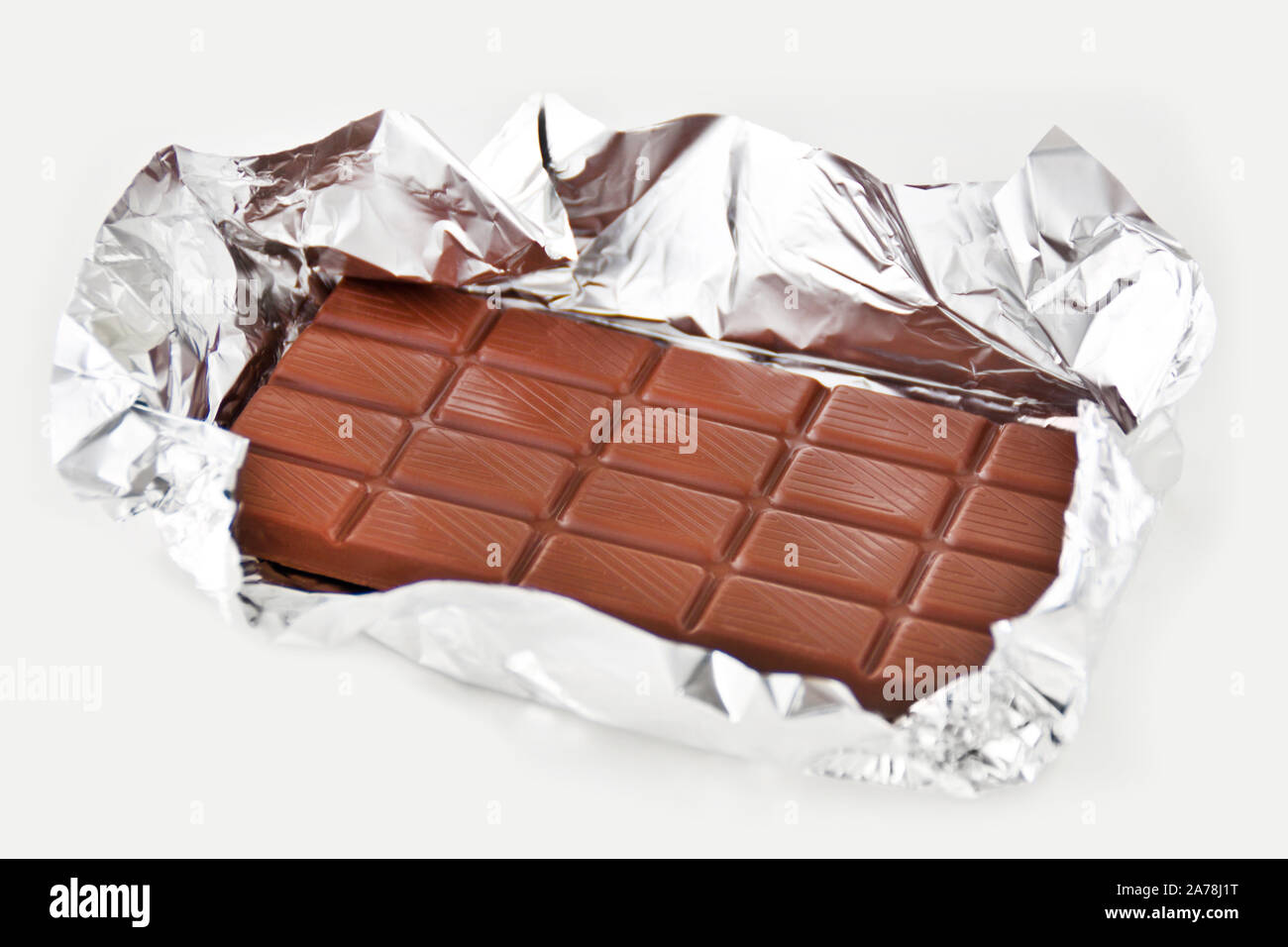 Block of Chocolate Stock Photo - Alamy