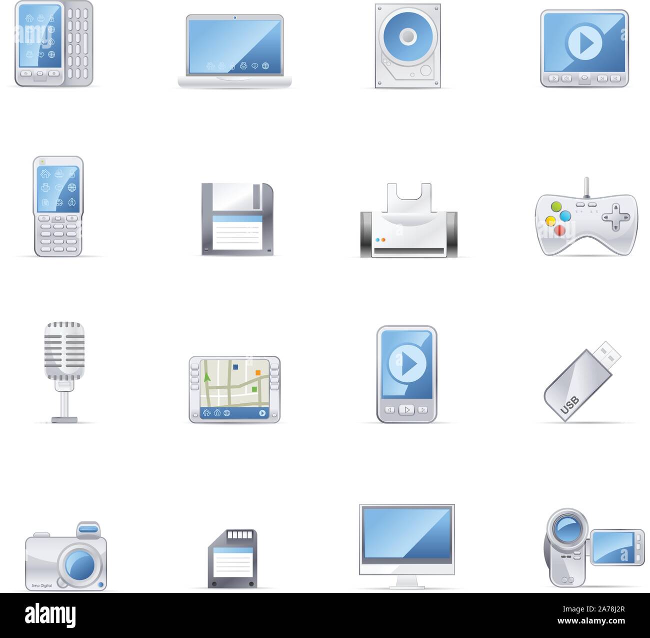 Media element Stock Vector Images - Alamy