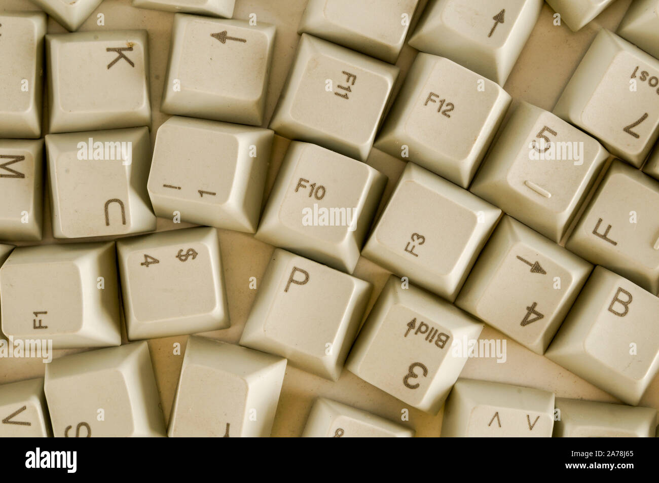 Alphabet numbers and some other keyboard keys shot Stock Photo - Alamy
