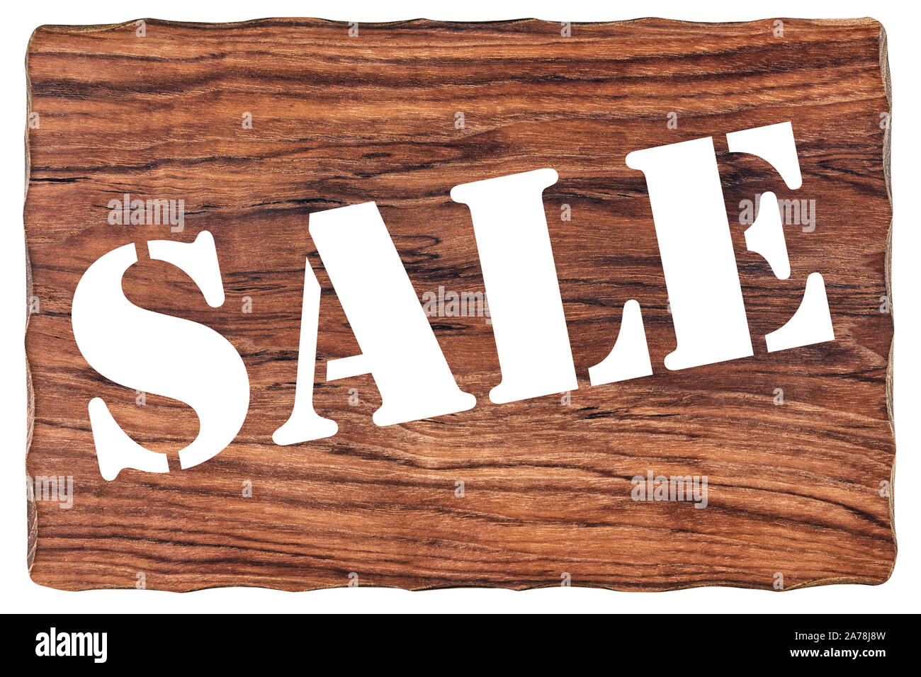 Wooden Sale sign Stock Photo - Alamy