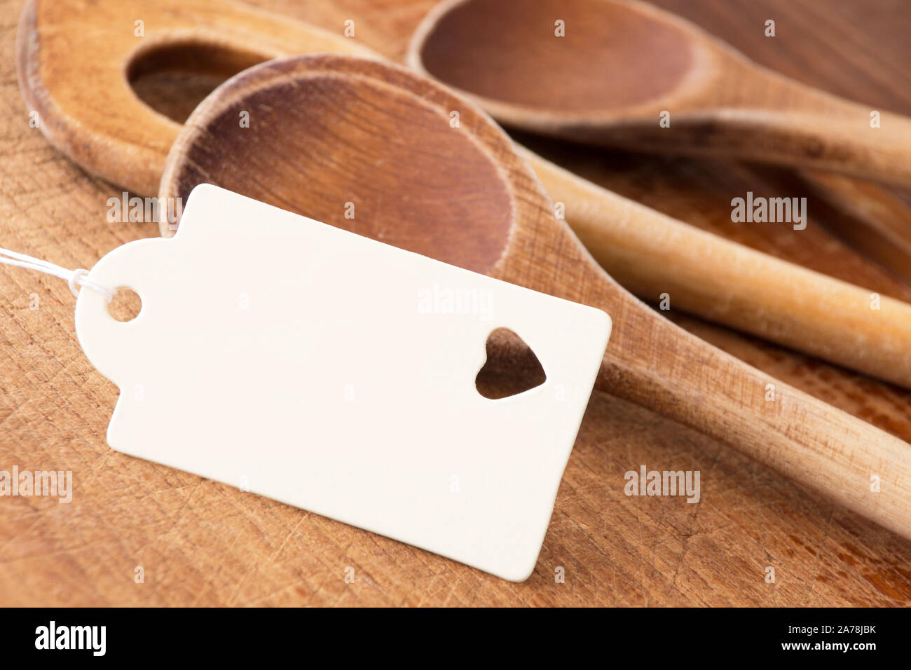 Cooking - utensils and label Stock Photo - Alamy