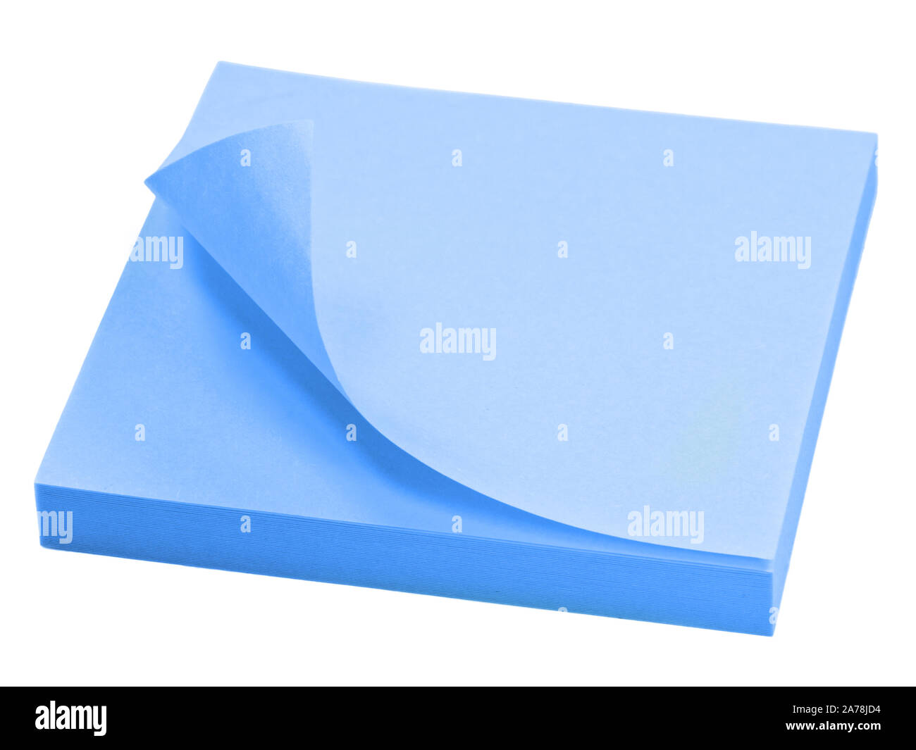 Blue Notice Paper Stock Photo - Alamy