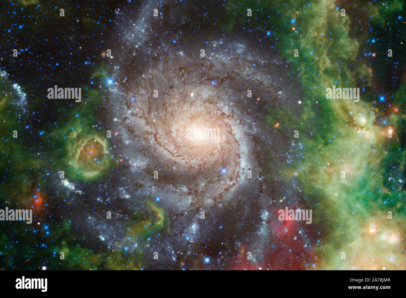 Nebula, starfield, cluster of stars in outer space. Beauty of endless ...